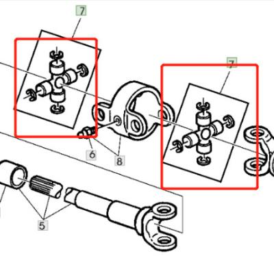 China AL161293  Cross Joint 28,5 X 71 Mm FITS FOR JD TRACTOR MODELS  6120,6020 for sale