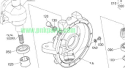 China 3C011-43670 Peças de tractores Kubota Engrenagem LH dianteira Assy Peças de máquinas agrícolas à venda