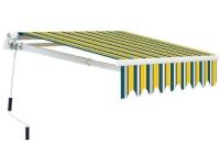 China Retractable Fully Open Sunshade Awning 2x1.5m Polyester PU Coated Windproof Level 9 for sale