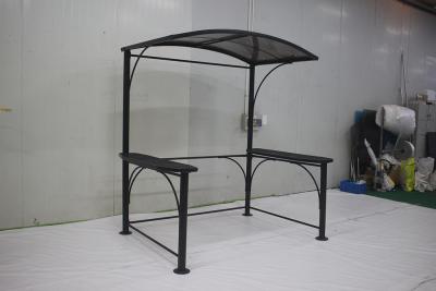 Cina Gazebo da barbecue in alluminio e ferro 2.18*1.43*2.13-2.29M per casa da griglia con tetto da giardino in vendita