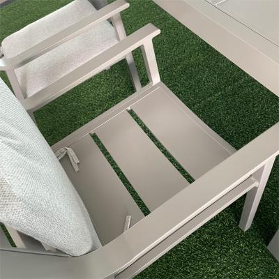 Cina Divano in rattan in alluminio ripiegato in stile moderno per l' esterno in vendita