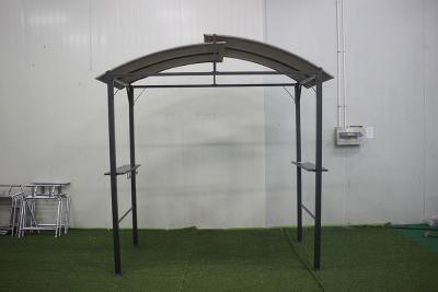 Cina PA rivestito vela finitura metallo tendaggio baldacchino tutto il tempo ombra solare rifugio per barbecue padiglione in vendita
