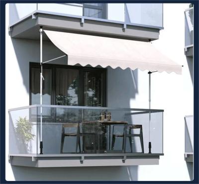 Chine Couverture extérieure de patio, couverture de jardin, ombre solaire, balcon, auvent rétractable, 3,5*1,2 m, alliage d'aluminium à vendre