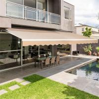 Quality 4*3m Outdoor Manual Garden Canopy Sun Shade Balcony Patio Retractable Awning for sale