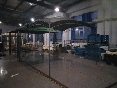 Κίνα Εξωτερική αυλή Carport με ατσάλινο πλαίσιο 3 * 3M ηλιακή σκιά κήπος λευκή γάμος κάλυψη στέγη προς πώληση
