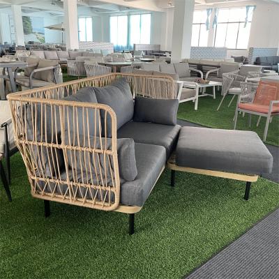 Cina Moderno mobili da giardino in alluminio Bistro Rattan Divano Set per cena di lusso Set in vendita