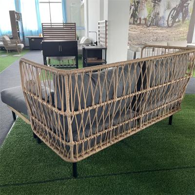 Cina Moderno mobili da giardino in alluminio Bistro Rattan Divano Set per cena di lusso Set in vendita