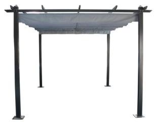 Cina 3X3X2.2M Pergola in alluminio con giardino e rivestimento in poliestere in vendita