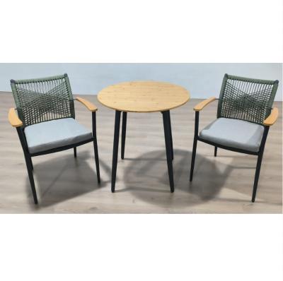 Cina Divano di rattan in alluminio Set mobili da giardino all'aperto con tavolino di lusso e imballaggio postale in vendita