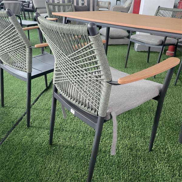 Quality Aluminum Rattan Sofa Set Outdoor Garden Furniture with Luxury Table and Mail for sale