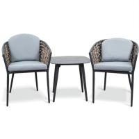 Quality Outdoor Garden Set Aluminum Rattan Sofa Set Luxury Table Teapoy Bistro Set for sale
