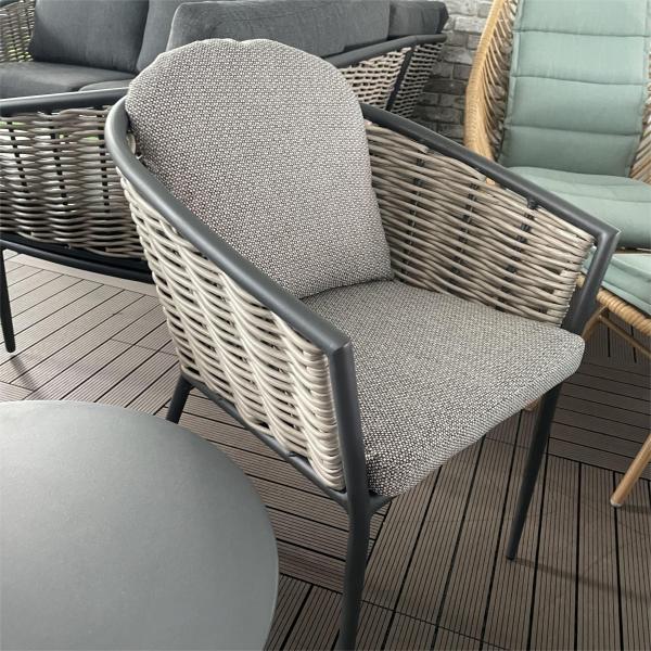 Quality Outdoor Garden Set Aluminum Rattan Sofa Set Luxury Table Teapoy Bistro Set for sale