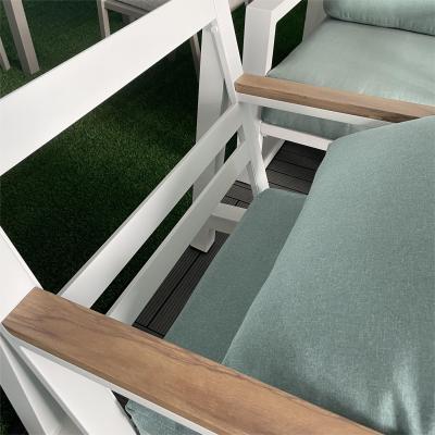Cina Mobili da giardino all'aperto Divano di rattan in alluminio Set per tavolo da tè Bistro cena in vendita