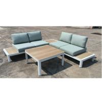 Quality Outdoor Garden Furniture Aluminum Rattan Sofa Set Luxury Table Teapoy Bistro Set for sale