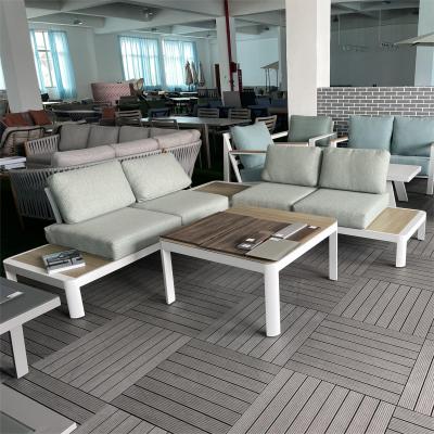 Cina Mobili da giardino per l'aria aperta Set divano in rattan di alluminio Set tavolo da pranzo in vendita