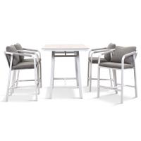 Quality Specific Garden Set Aluminum Rattan Sofa Modern Design Style Table Teapoy Bistro for sale