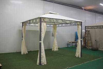 중국 PA 코팅 커버 3*3*2.8m 파빌리온과 함께 큰 야외 철조 정원 가구 판매용