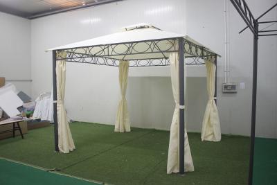 중국 PA 코팅 커버 3*3*2.8m 파빌리온과 함께 큰 야외 철조 정원 가구 판매용