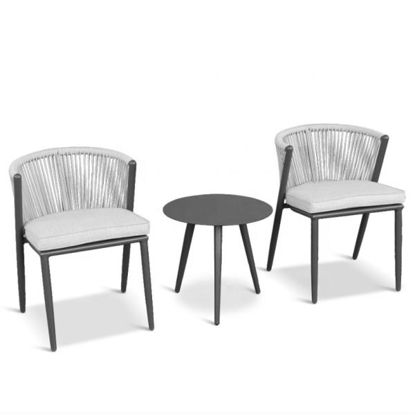 Quality Living Room Alumium Frame Outdoor Garden Furniture Rattan Sofa Set with Bistro for sale