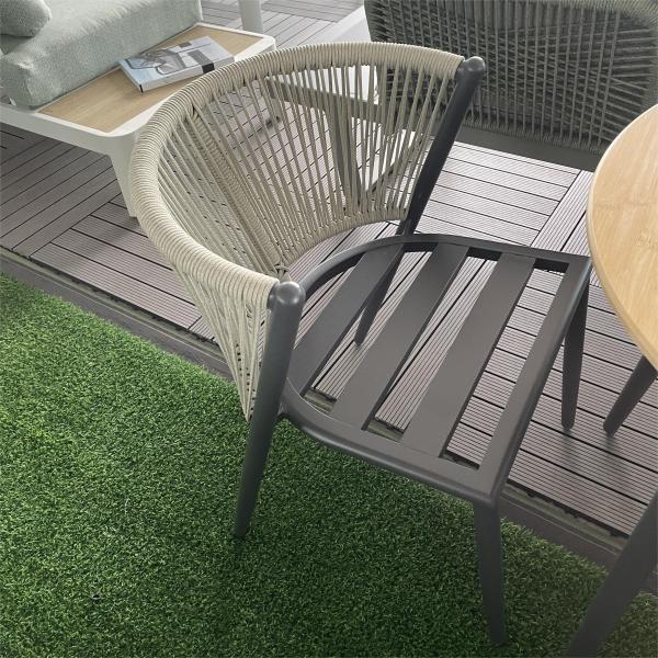 Quality Living Room Alumium Frame Outdoor Garden Furniture Rattan Sofa Set with Bistro for sale