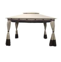 Quality Metal Outdoor Gazebo for Garden Double Topped 3x4x2.7m Optional Metal Type Metal for sale