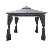 Quality Steel Frame 3x3x2.7M Round Outdoor Patio Canopy Party Gazebo Design for Garden for sale