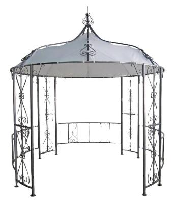 China Popular 3*3*2.65m Single Roof Garden Pergola with Decorative Luxury and Arbours Design for sale