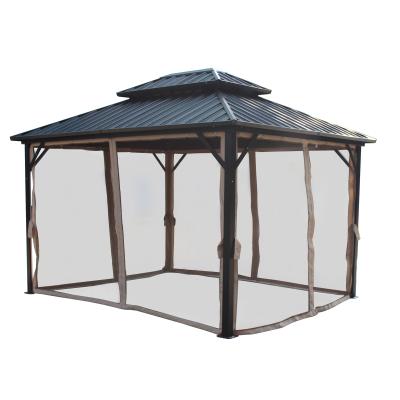 Cina Giardino all'aperto 3X3.65X2.85M Gazebo metallico con zanzara e tessuto di poliestere in vendita