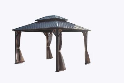 Cina Giardino all'aperto 3X3.65X2.85M Gazebo metallico con zanzara e tessuto di poliestere in vendita