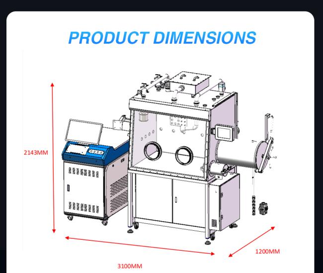 New Type of Fiber Optic Vacuum sealed Glove Box, Nitrogen Welding Machine, Sealing Welding Equipment Factory Price