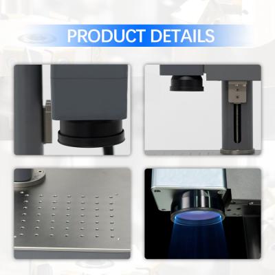 China Desktop Fiber Laser Marking Machine 20w 30w 50w Small Laser Engraving Machine For Metal for sale