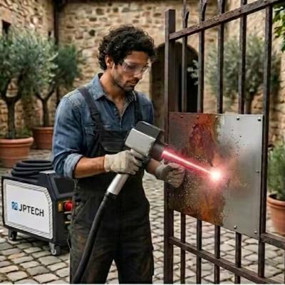 China 300W Mini Laser Cleaning Machine Portable Rust Remover for Oil & Wood, Paint Graffiti Removal, Factory Price for sale