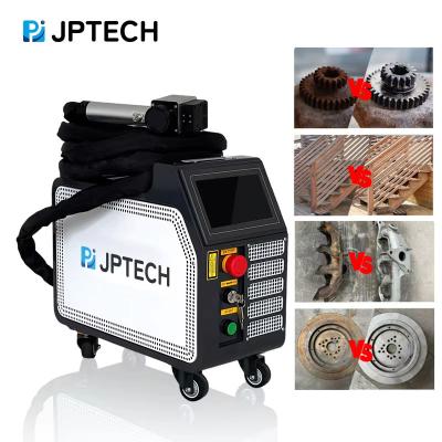 China Handheld Air-Cooled 100W-300W Pulse Fiber Laser Cleaning Machine for Rust Paint and Mold Removal for sale