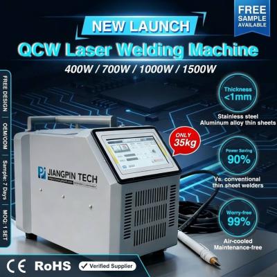 China QCW Handheld Air-Cooled Laser Welder 35kg Ultra-Portable 400W-1500W Bright Finish for SS/Aluminum Thin Sheets for sale