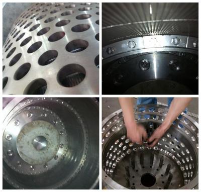 중국 소금을 위한 푸셔 원심분리기 - 105C 이하의 온도 판매용