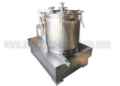 China Top Discharge Industrial Basket Centrifuge Machine For CBD Hemp Oil Extraction for sale