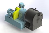 China 2 Stage Continuous Horizontal Centrifuge Machine Separator Perforated Basket for sale