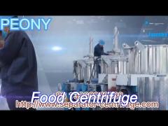 plate top discharge food centrifuge / basket centrifuges for separating suspensions