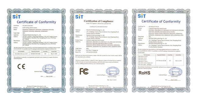 RDD6584V-NET product certifications