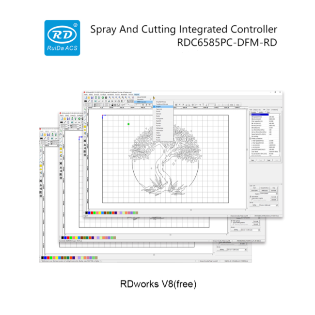 Ruida controller software interface