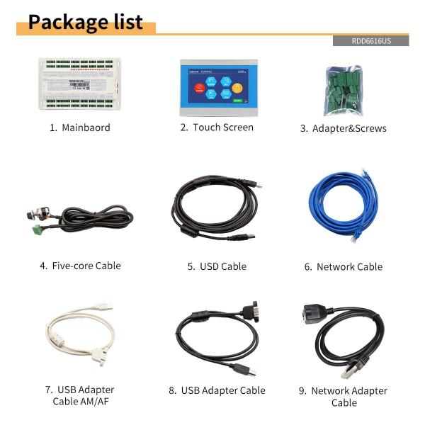 Quality Ruida RDD6616U-DFM 16-Axis Vision Knife Cutting Controller for sale