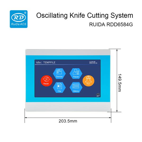Quality RUIDA RDD6584G Oscillating Knife Controller with 8 Axis and 7 Touch Screen for sale