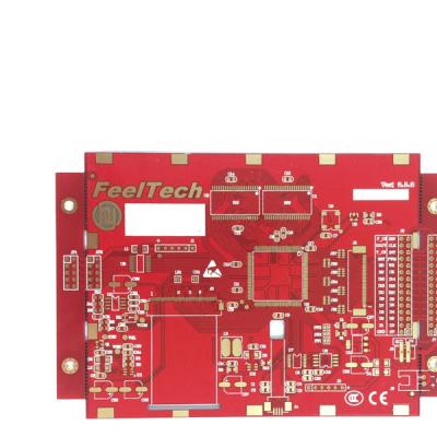 China Customized HDI Printed Circuit Board Assembly Automotive Electronics Red Pcb Board for sale