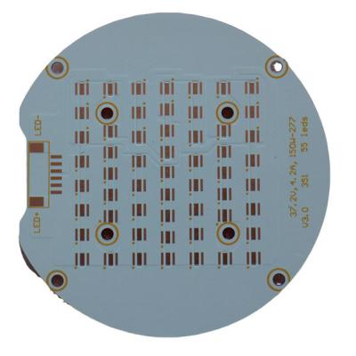 中国 アルミニウムLED PCB、銅厚1～3oz、基板厚0.8～1.6mm、最小穴径0.2mmのLED回路基板 販売のため