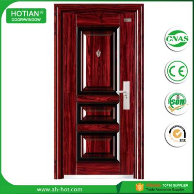 China CE approved made in china metal photos steel door design anti-theft wrought inron safety door for sale