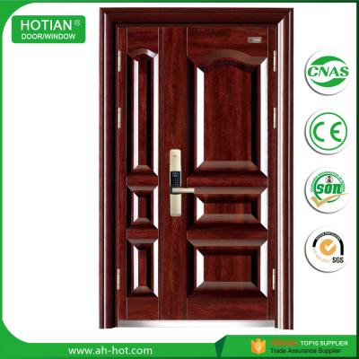 China New door design main gate wrought iron exterior steel door made in china for sale