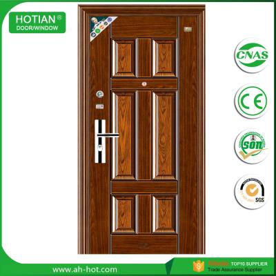 China lowes price modern gate house security steel door for entrance front door for sale