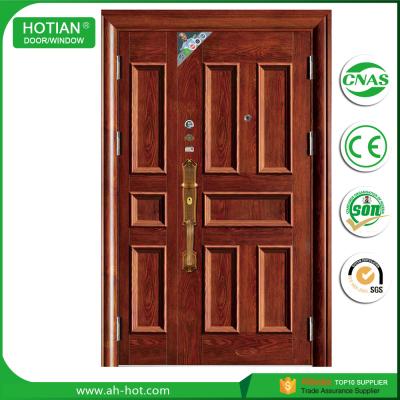 China Cold Rolled Steel Sheet Material Latest Main Gate Designs Steel Metal Doors With Direct Factory Price for sale