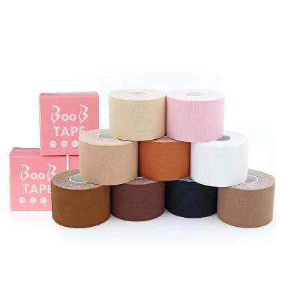 Quality 95% Cotton 5% Spandex Breast Support Tape Boob Lift Waterproof Sweatproof 5cmx5m for sale