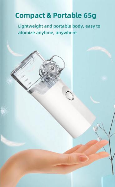 Quality Ultrasonic Portable Mesh Nebulizer Machine Medical USB Charging Built In Battery for sale
